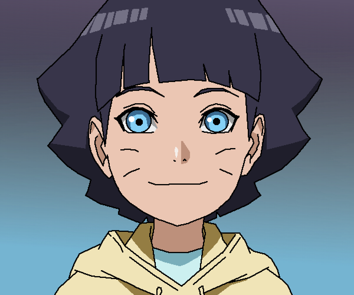 Pixilart - Himawari Uzumaki by Alfredo-Albedo