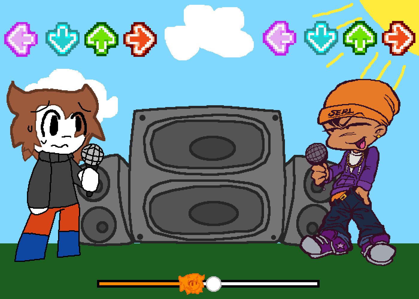 Pixilart - fnf collab base by Snowflake737