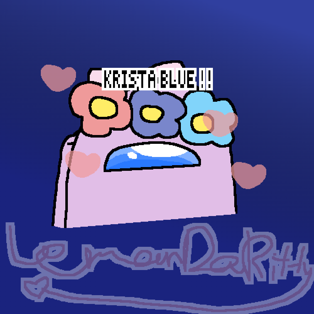 Pixilart - krista blue yt pfp by LEMONDAKITTY