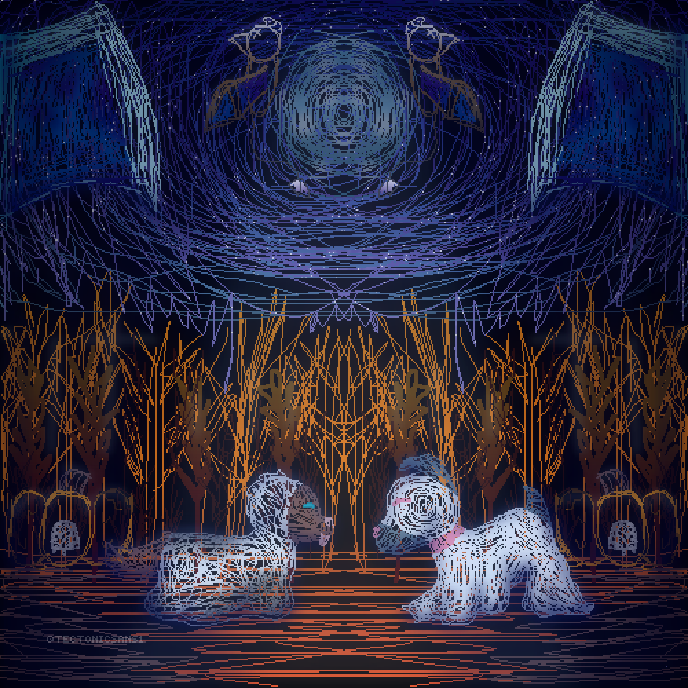 Pixilart - ghost dogs by Tectonicsans1