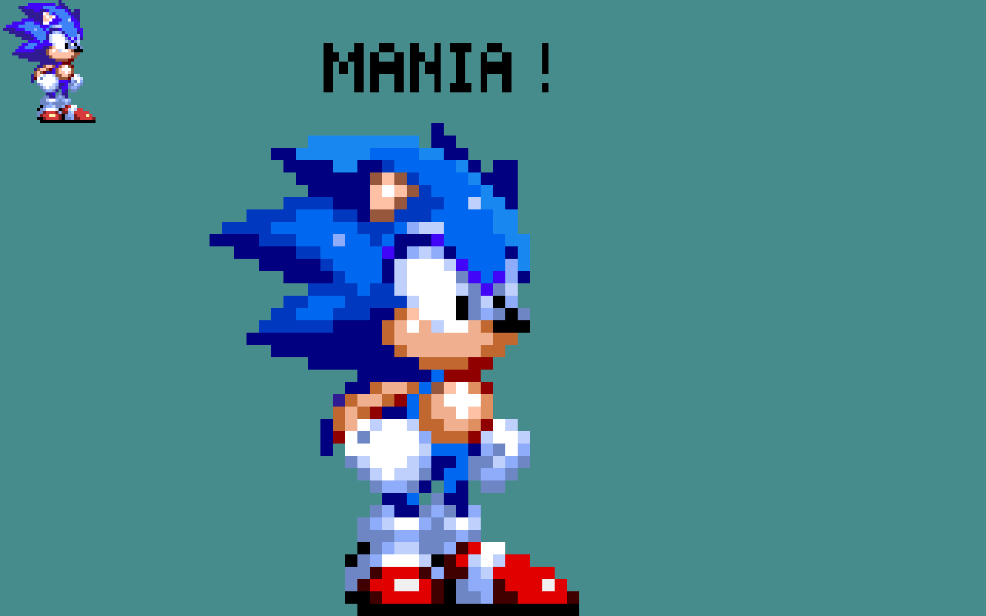 Pixilart - mania Sonic Idle Sprite! by sonic-fan-12093