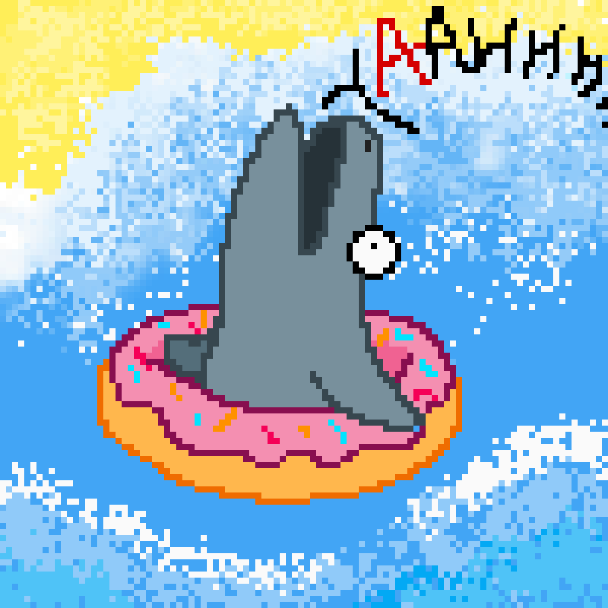Pixilart - doughnut dolphin by curiosityKilled