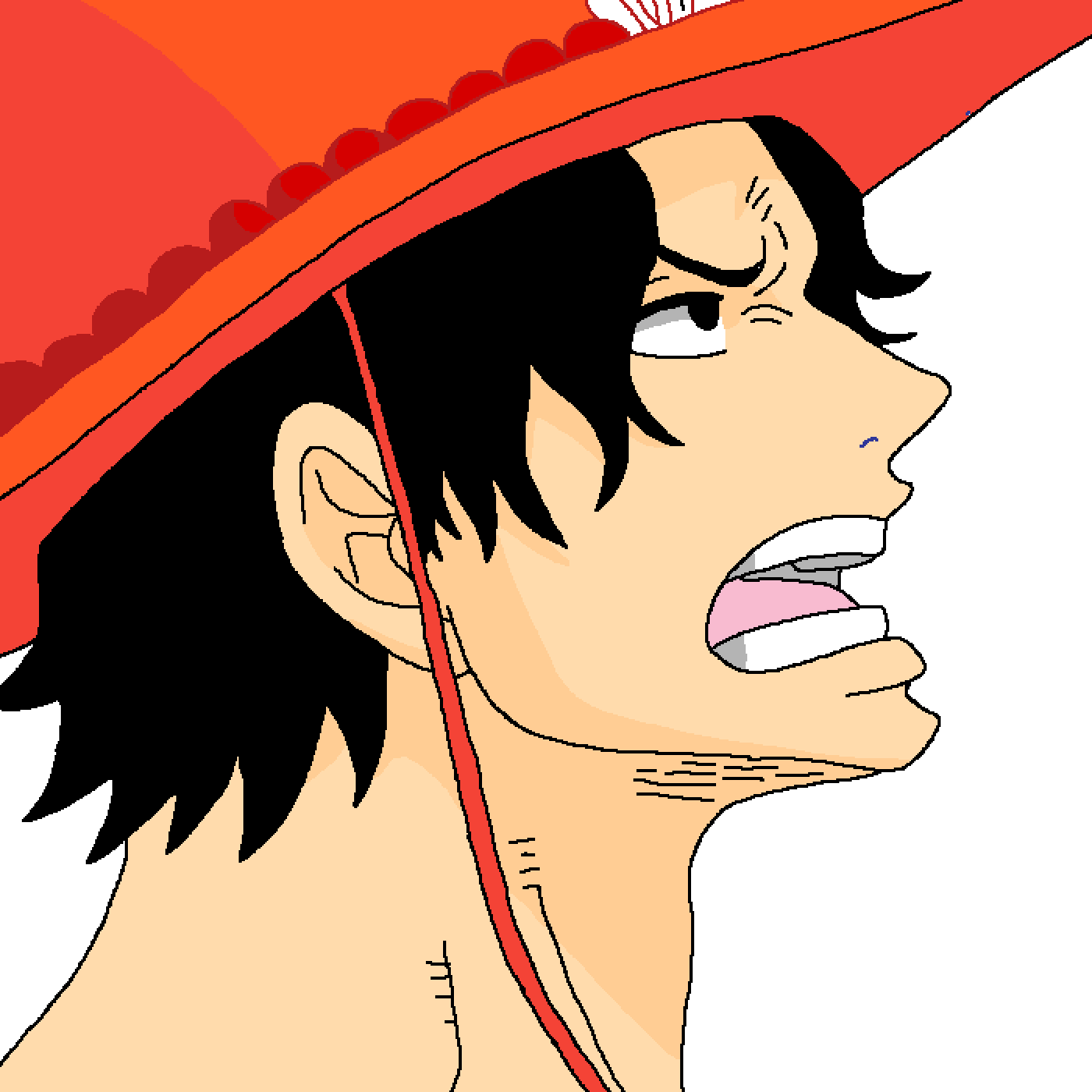 Pixilart - Portgas D. Ace Base by Honeybee4221