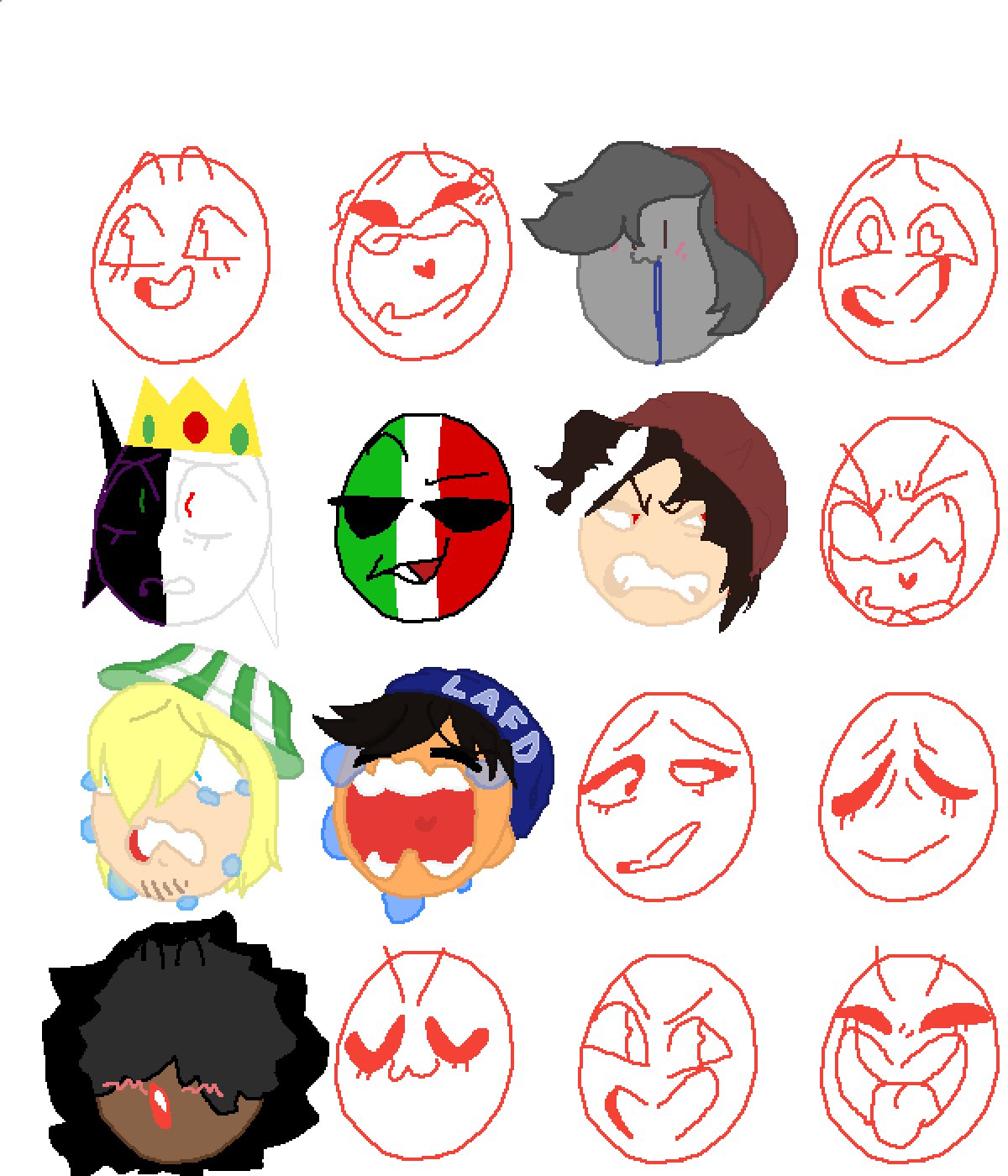 Pixilart - Dream SMP Faces Update by TuBb0s-Hu5band