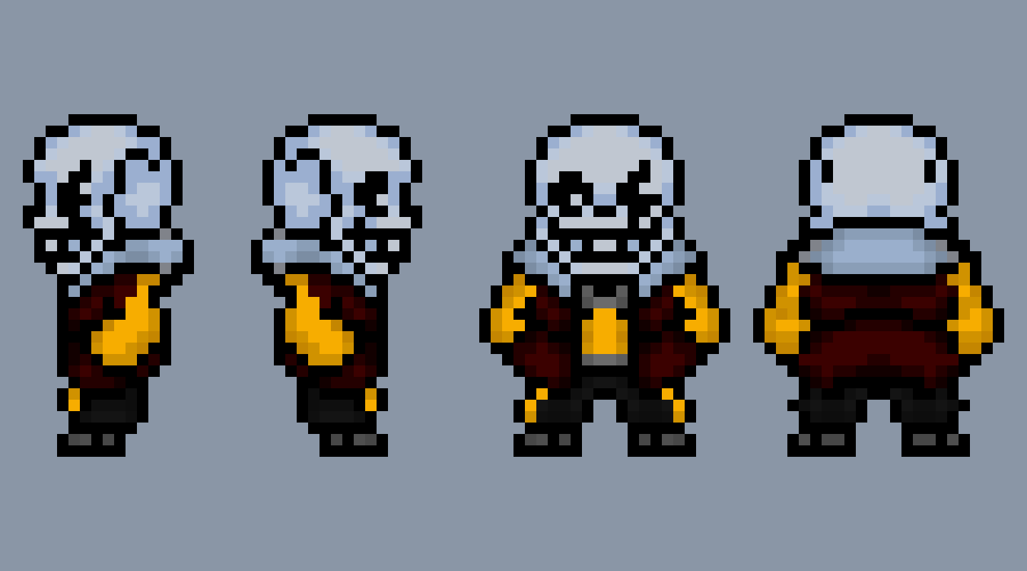 Pixilart - falltale Bonetale Sans sprites by Sonicm26