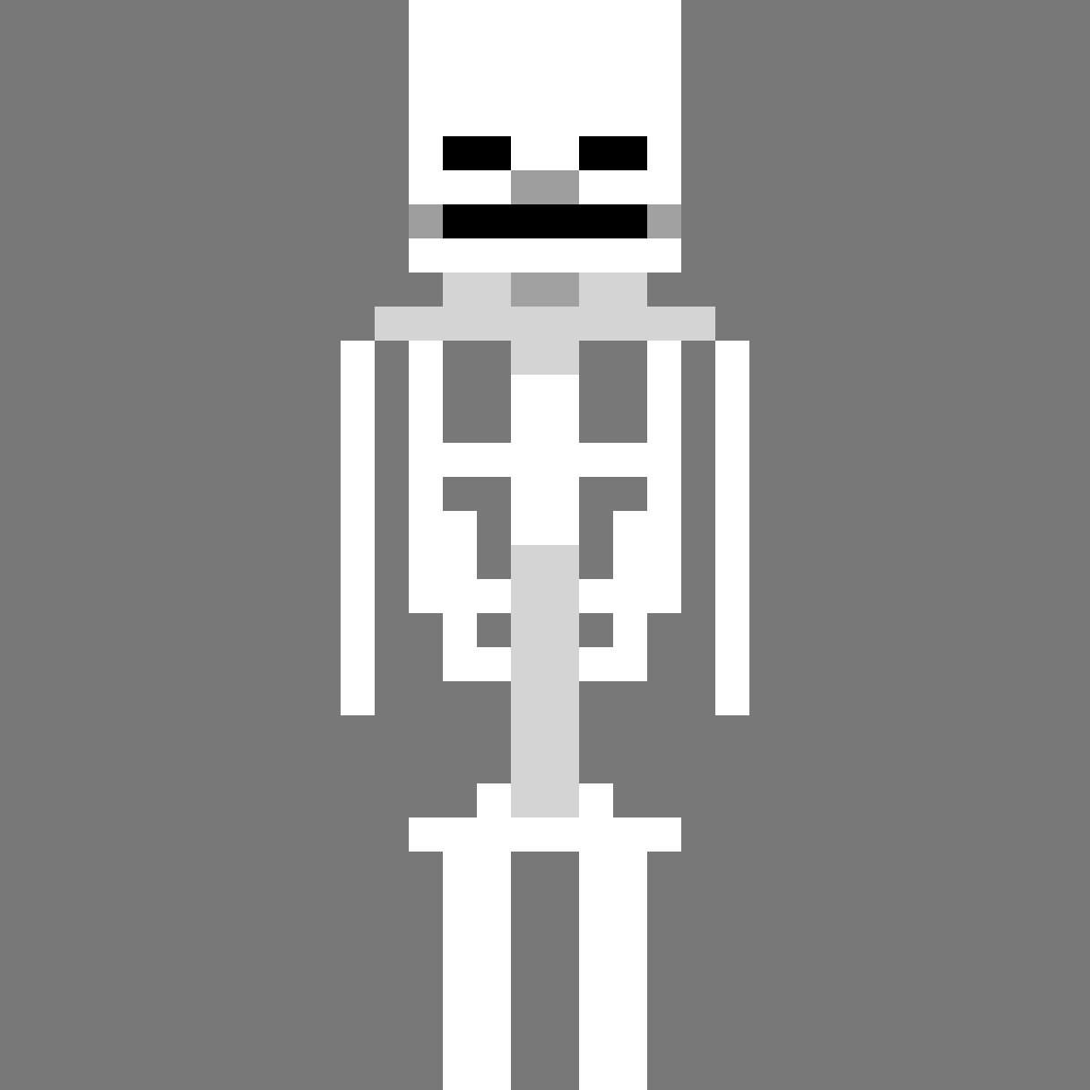 Pixilart - Minecraft Skeleton my texture V2 by Matthew2013