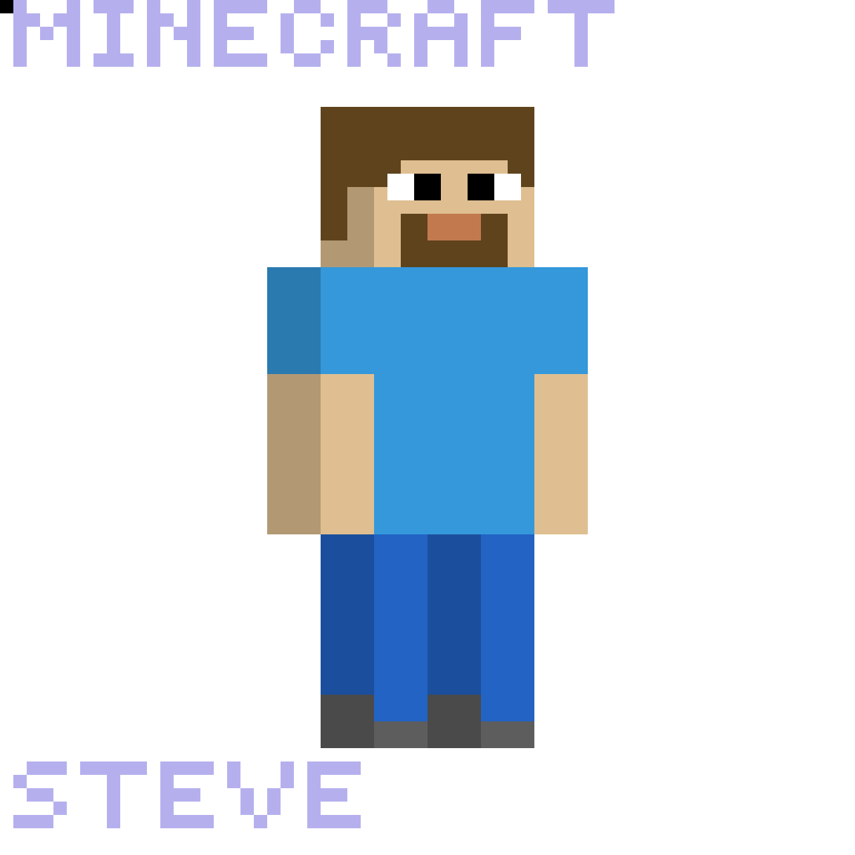 Pixilart - minecraft steve by melanyanizbetth