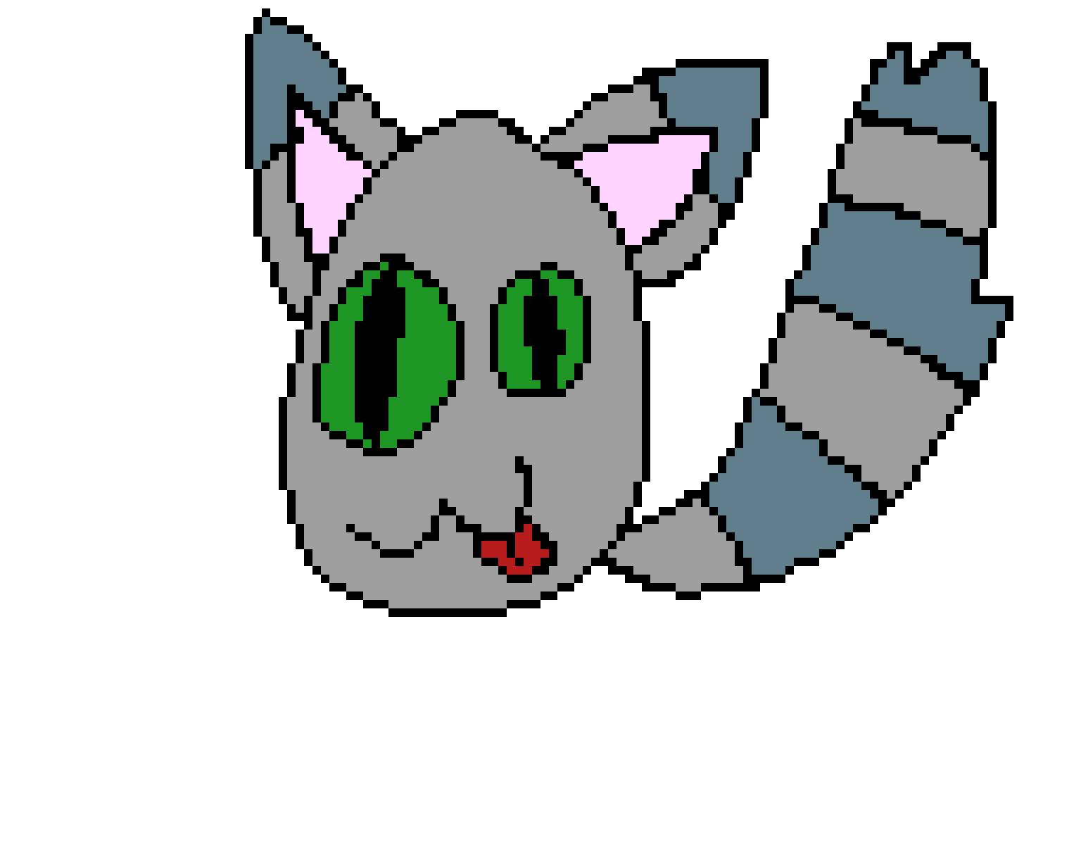 Pixilart - grey cat by testedcatdraws