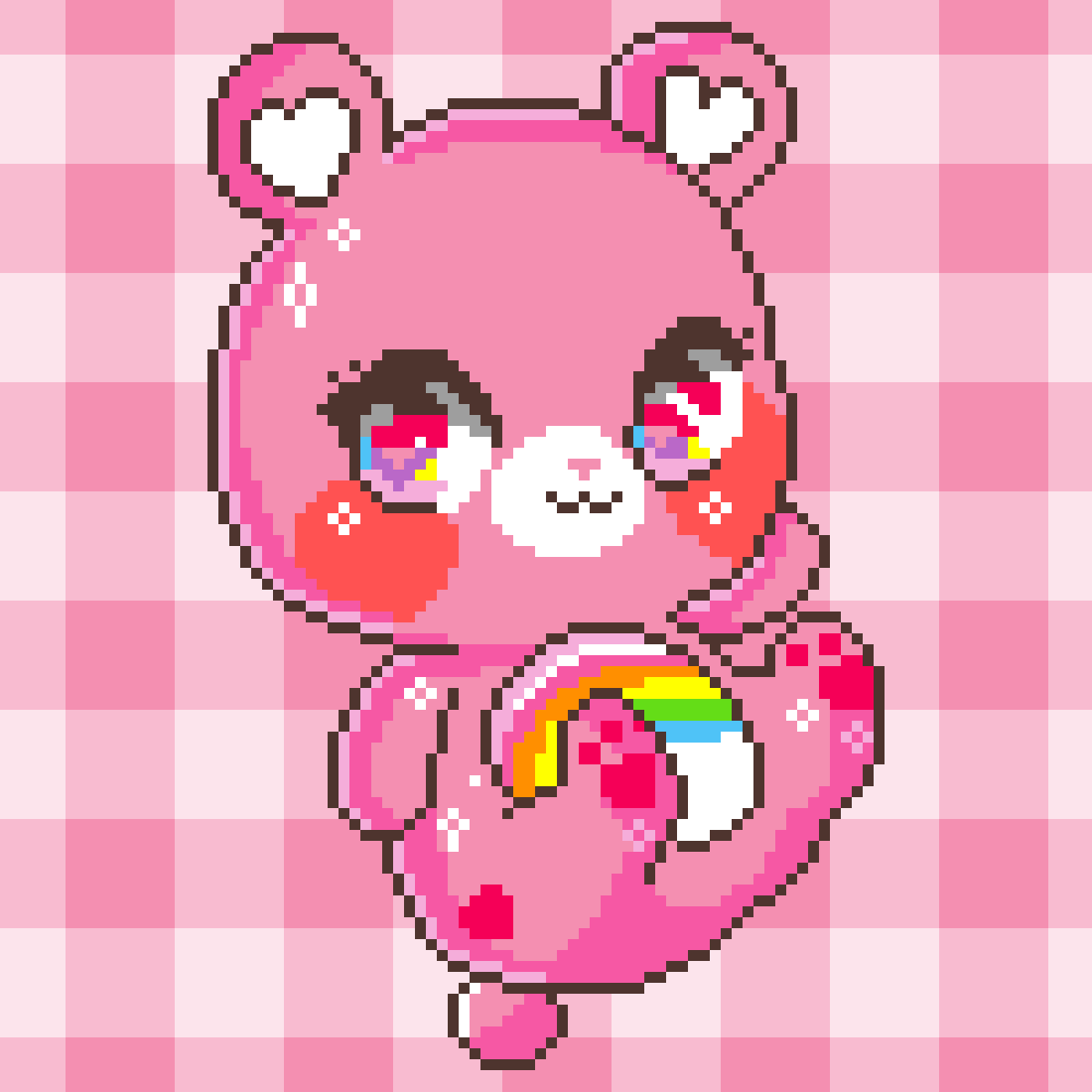 Pixilart - Kawaii Cheer Bear by Jeklin