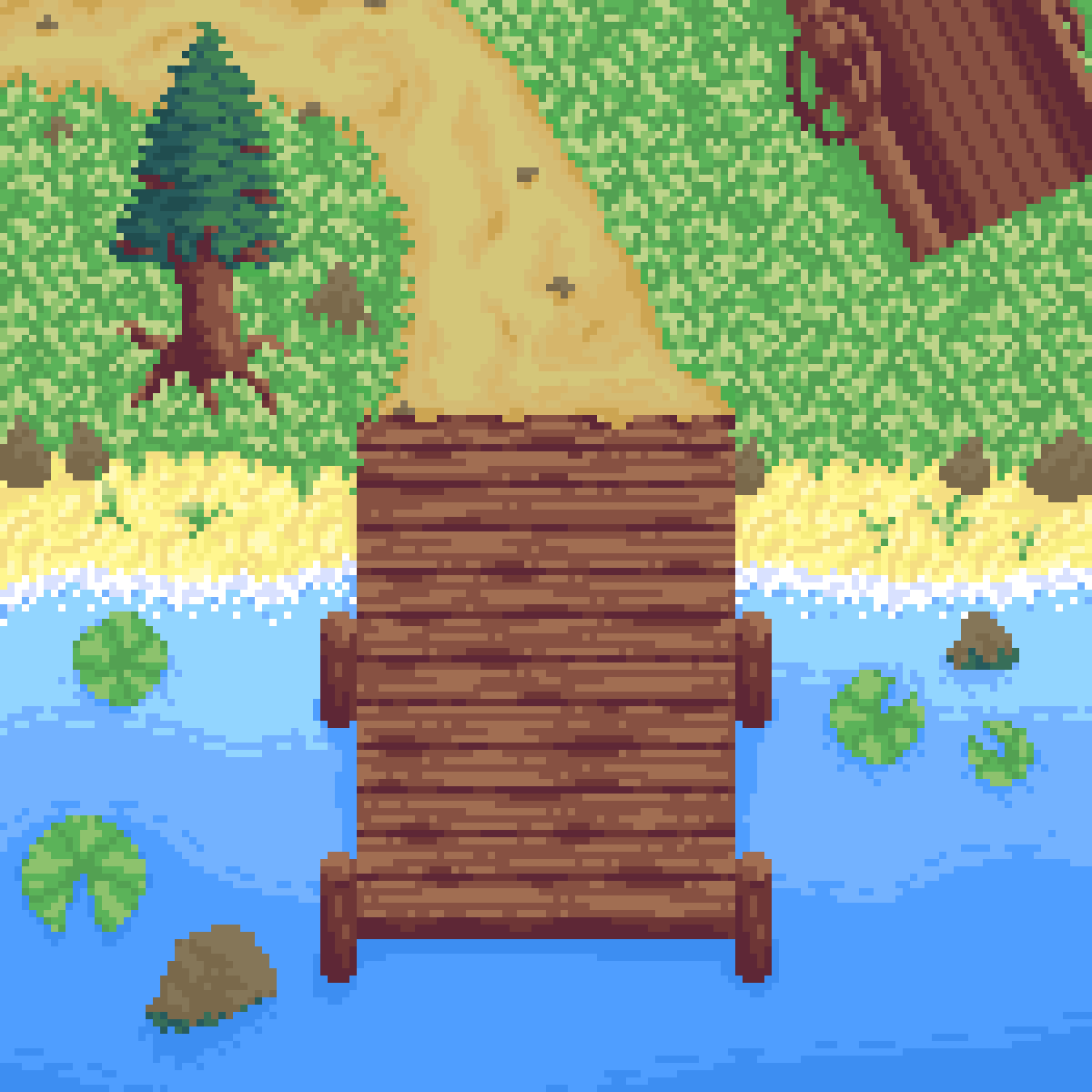 Pixilart - down by the dock by mrmungrl
