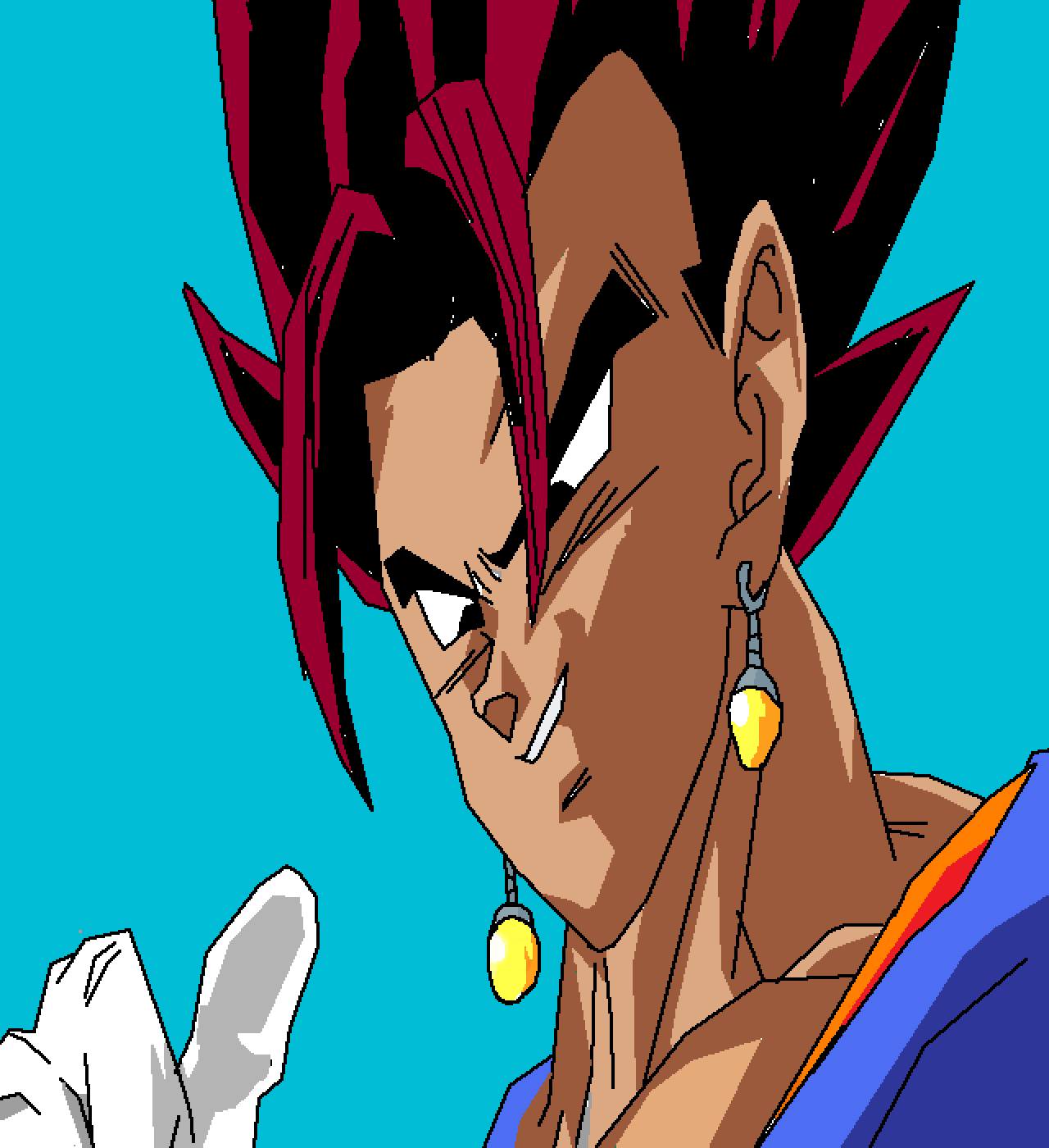 Pixilart - Vegito Shintani SSJ Base by gxbe