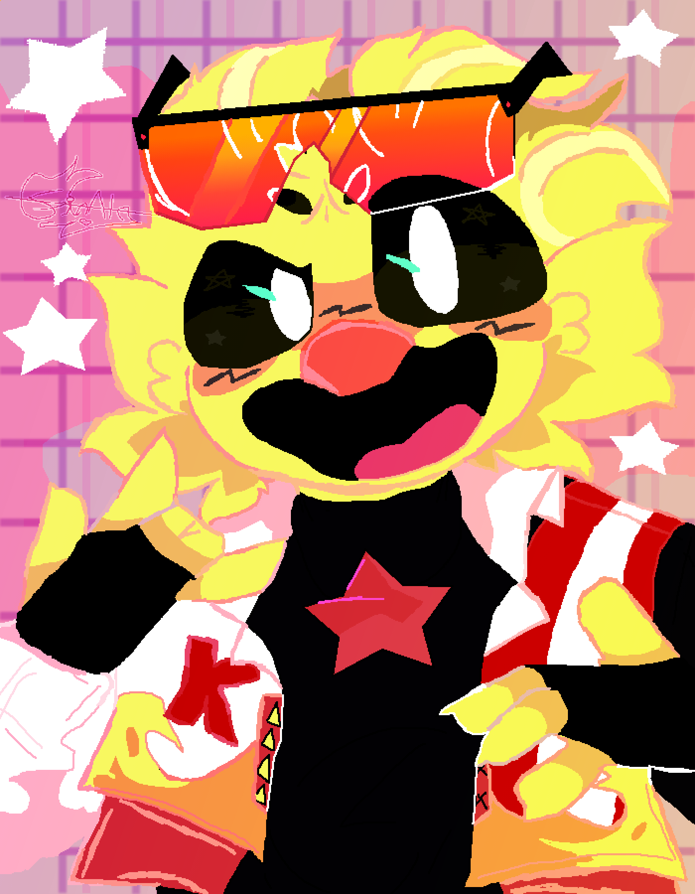 Pixilart - Kickin chicken Fanart by Finatafox-queen
