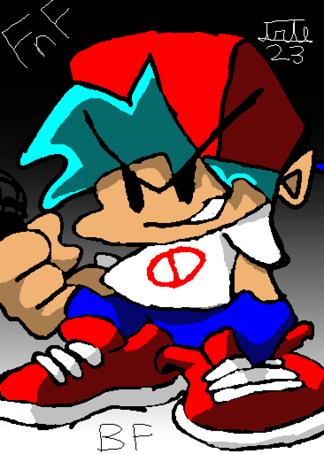 Pixilart - Boyfriend from Friday Night Fu by iris6000oof