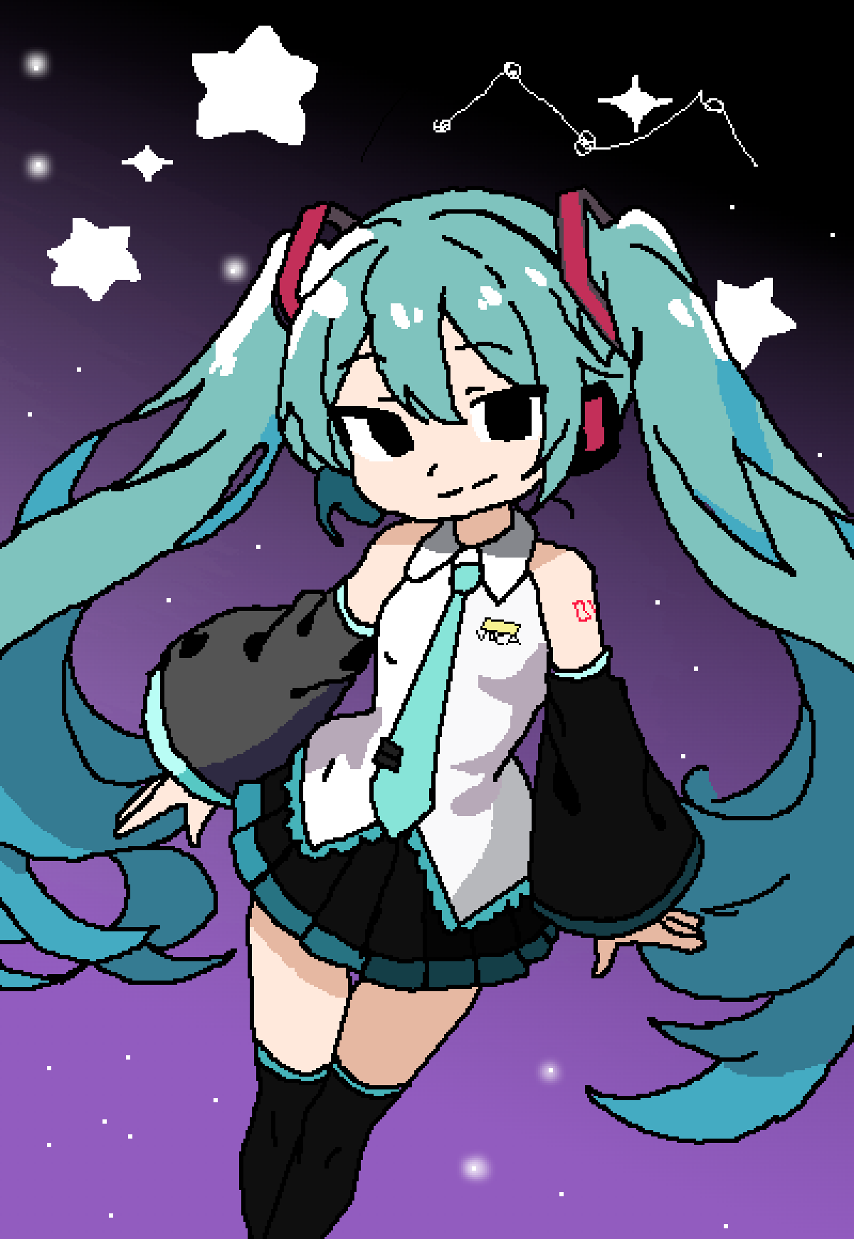 Pixilart - Hatsune Miku ! by everleighx