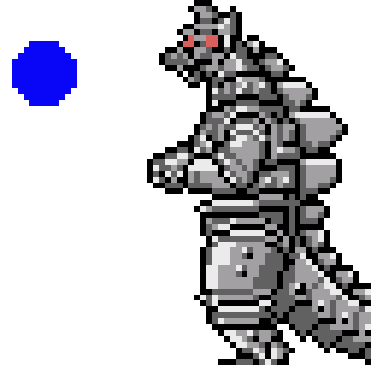 Pixilart - sonic vs mecha godzilla by Anonymous