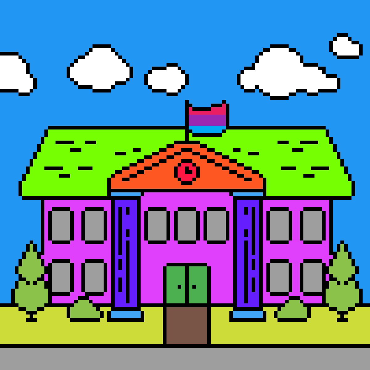 Pixilart - School Building by Tinycrackhead