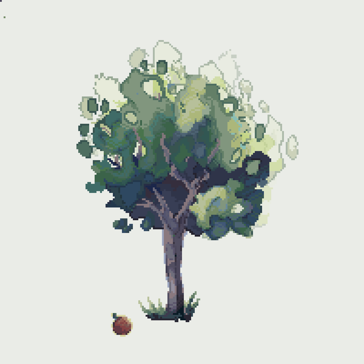 Pixilart - Watercolor tree by Krystalz