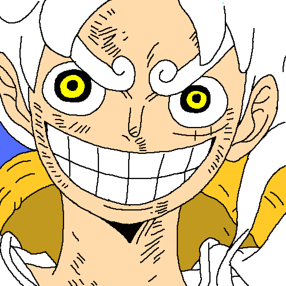 Pixilart - Luffy gear 5 (base) by Lawgirls-club