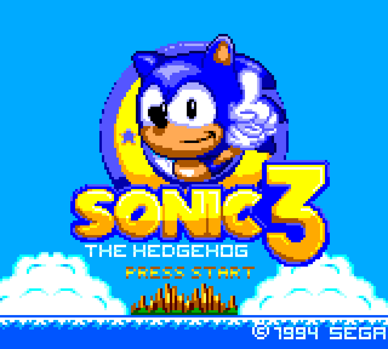 Pixilart - Sonic the hedgehog 03 in GAME GEAR title screen remake. by ...