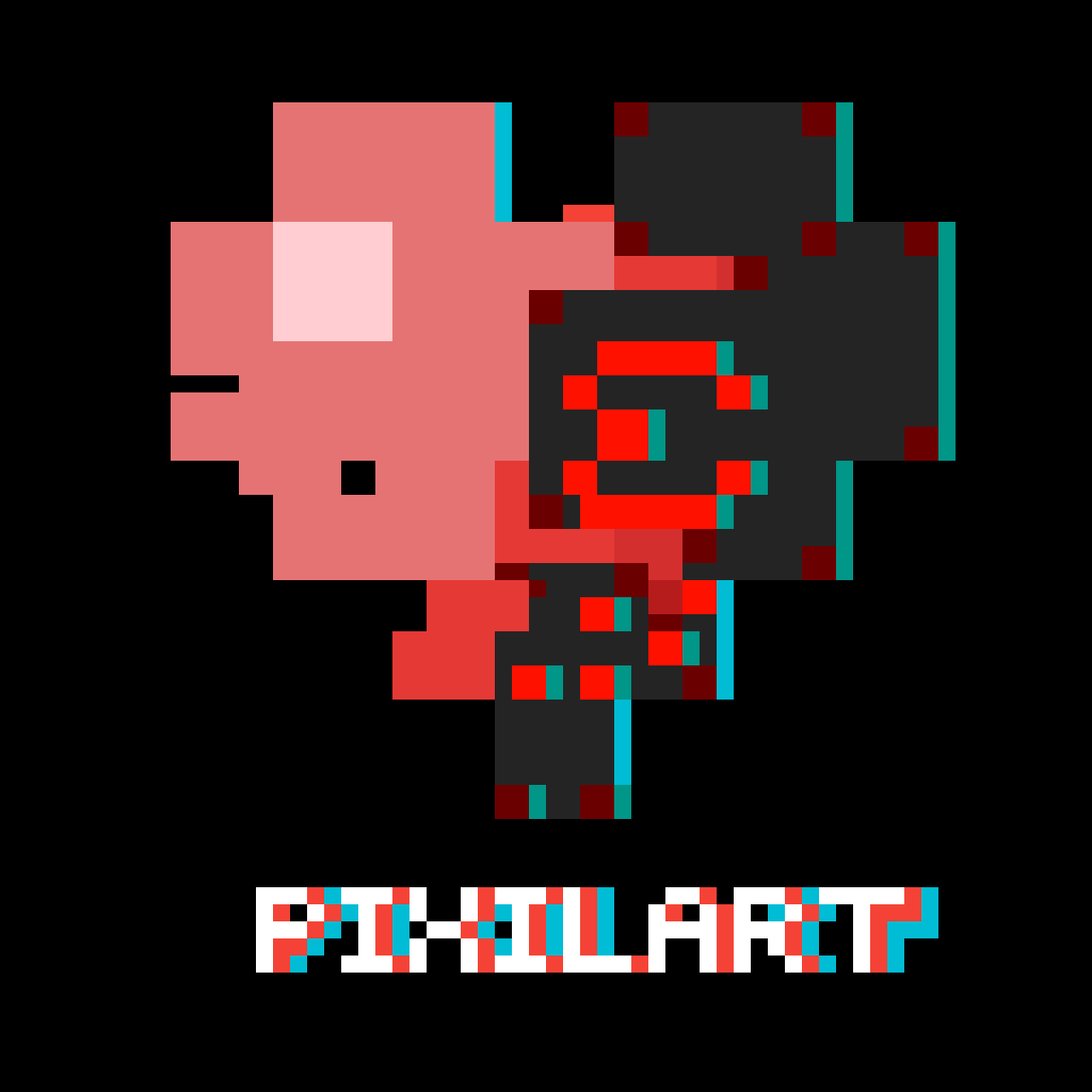 Pixilart - fnf corrupted pixil icon by RafaStudios2025