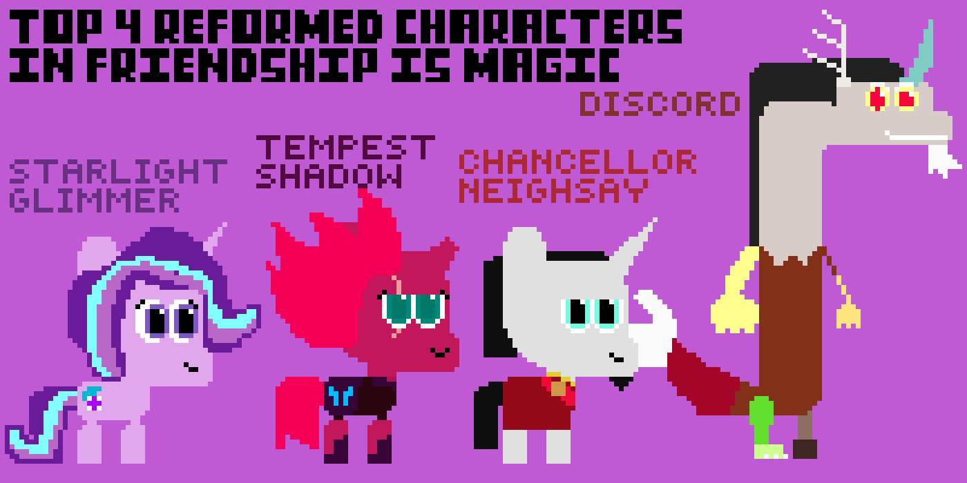 Pixilart - TOP 4 REFORMED CHARACTERS by Superstar23