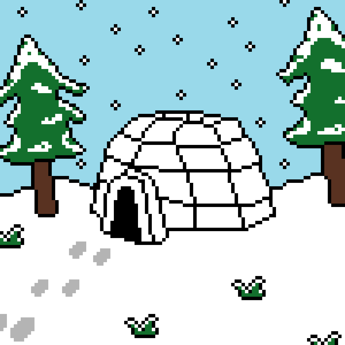 Pixilart - Igloo by kirby-enjoyer