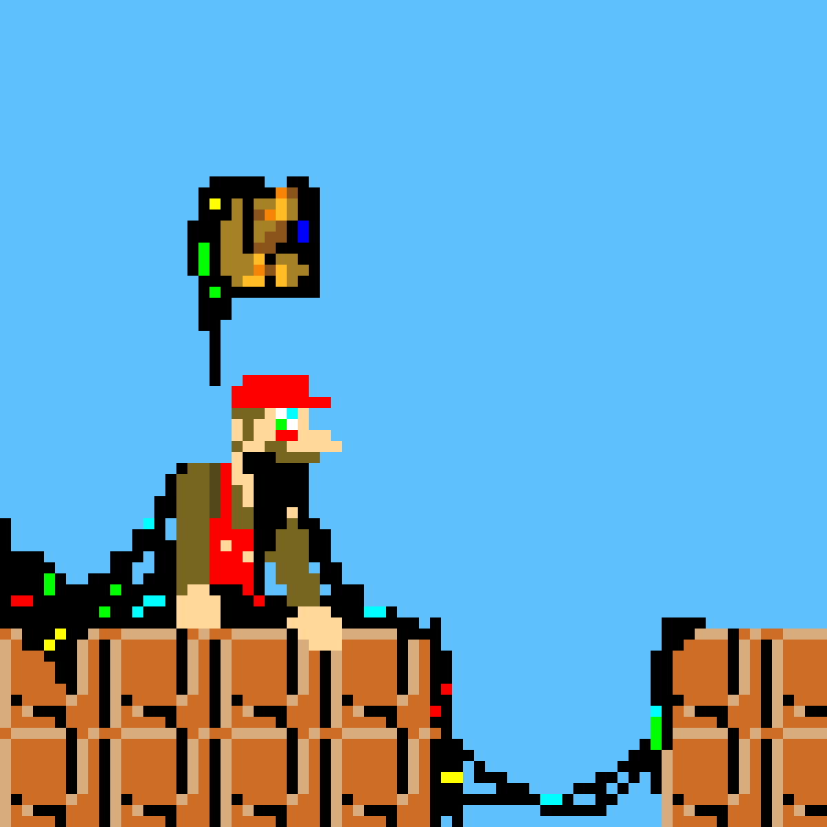 Pixilart - Pibby mario by GM-Manual