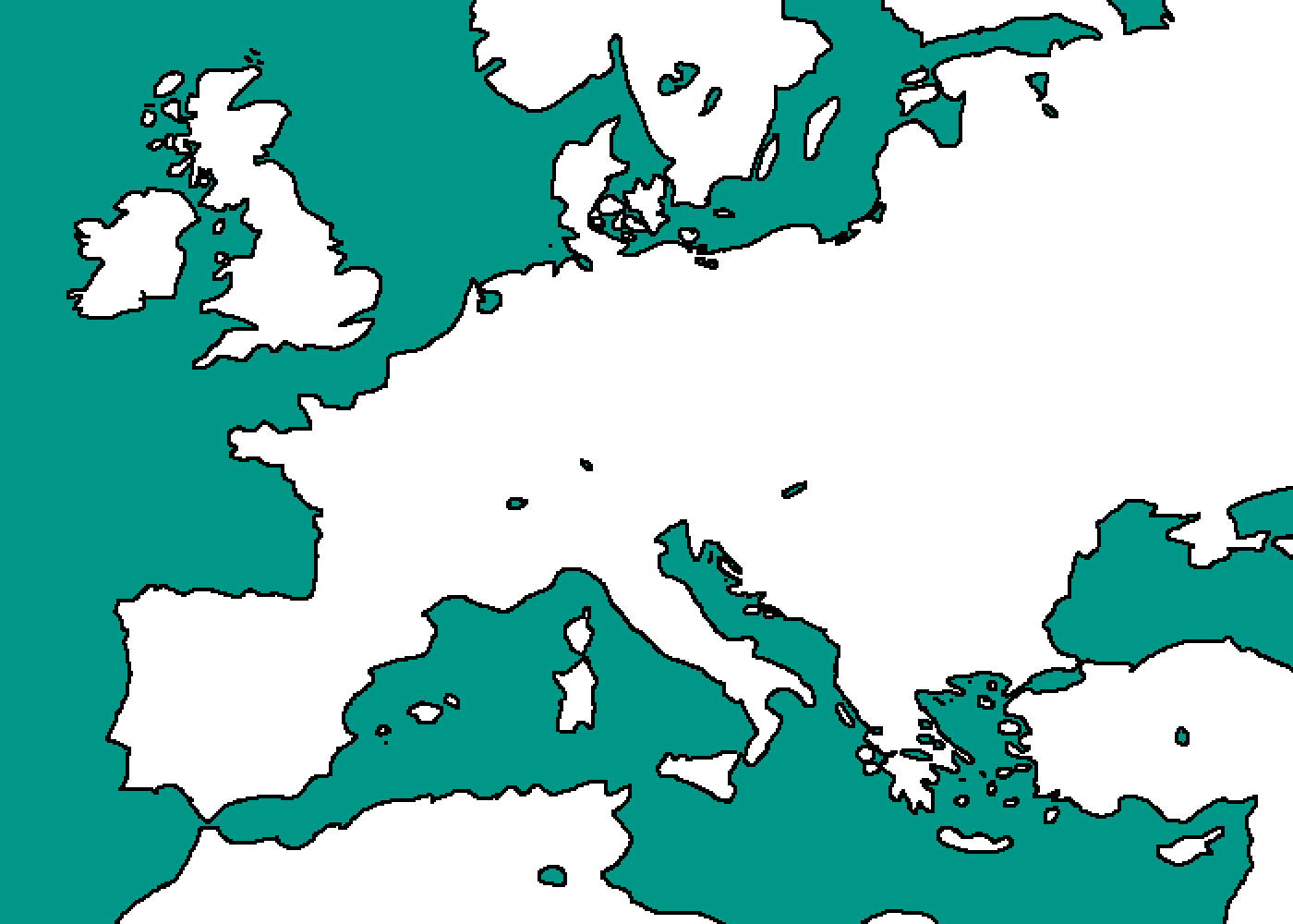 Pixilart - Blank Map of Europe by LexiLoves