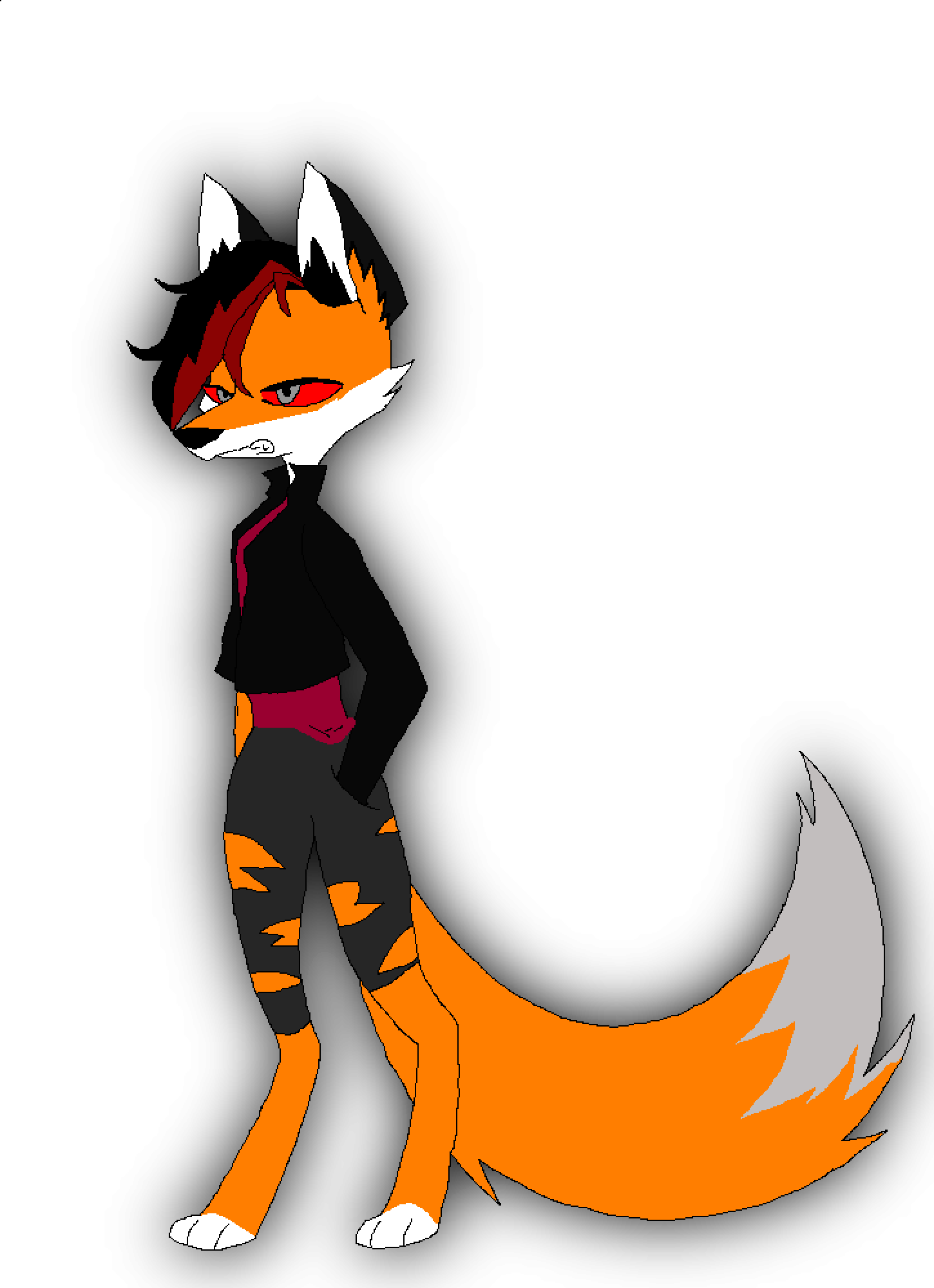 Pixilart - Hellhound Fox by FvckXRules