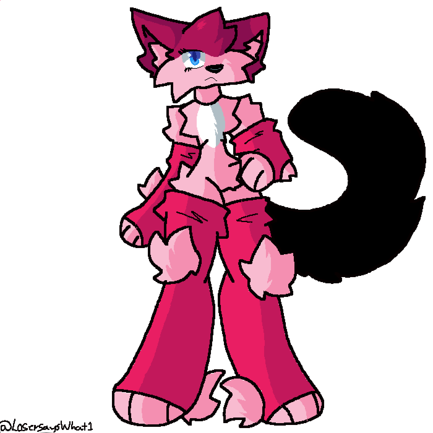 Pixilart - Fursona Base by ShadowRave