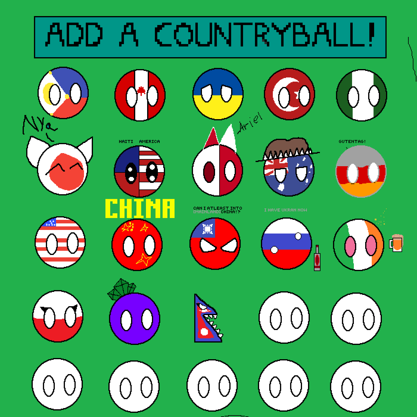 Pixilart - Add a countryball by ZINCr
