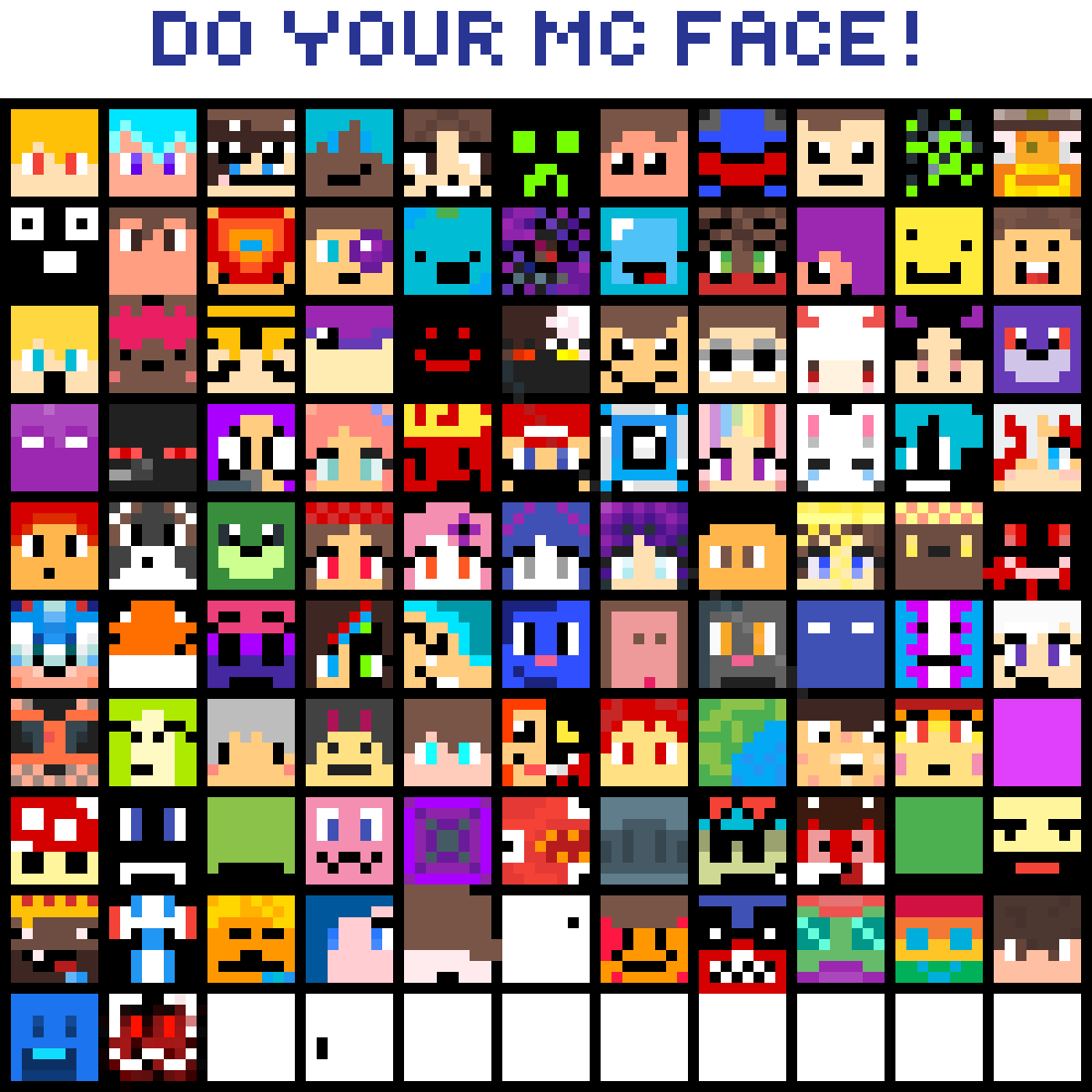 Pixilart - Make your MC face by zeedagod-XP