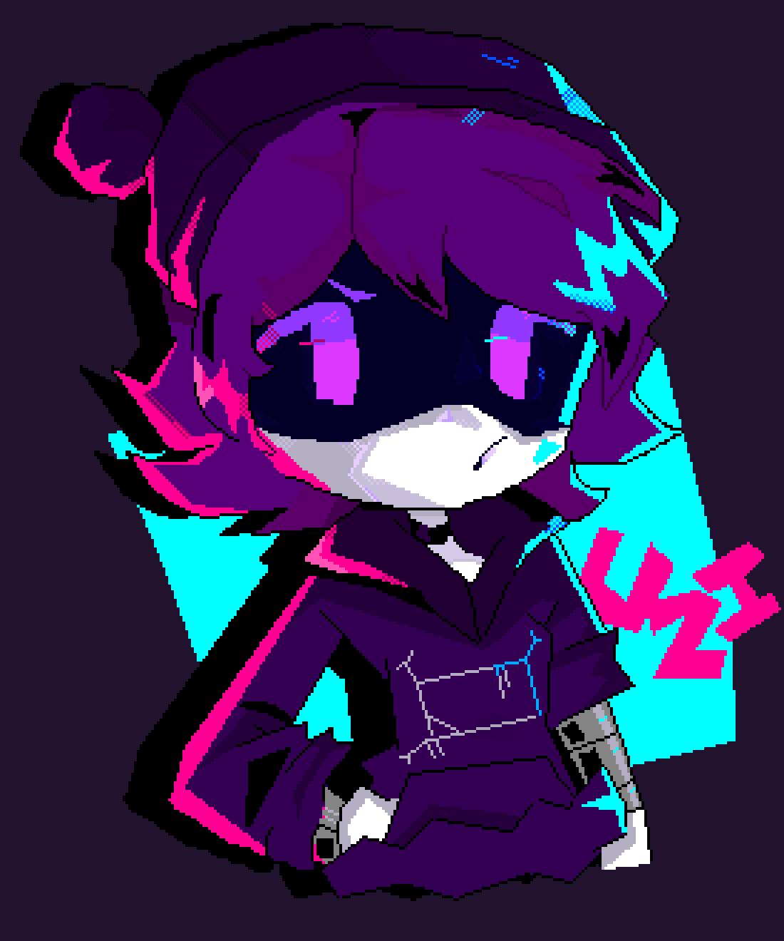 Pixilart - UZI DOORMAN || Murder Drones Fanart by DuckyScribbles