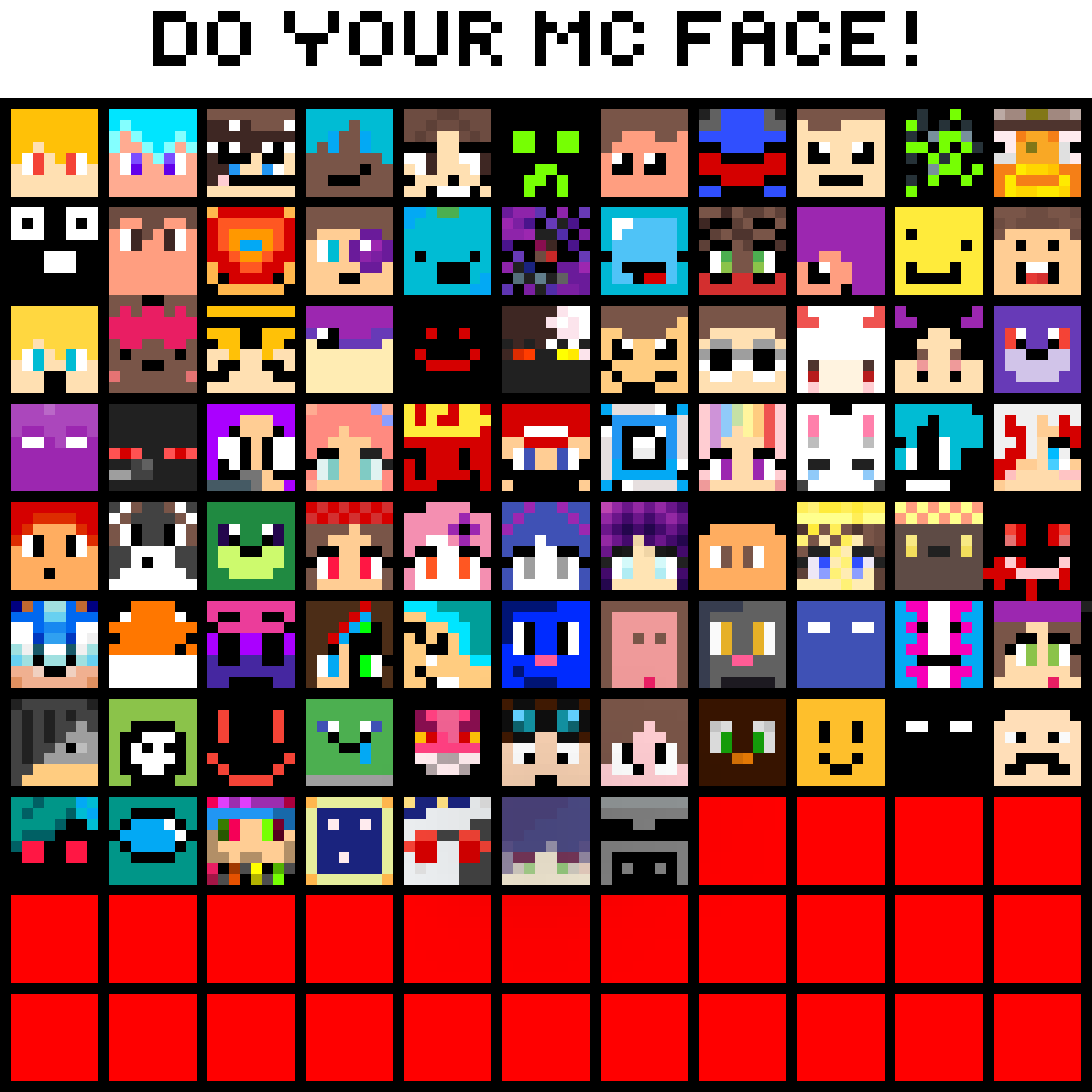 Pixilart - Make your MC face by James-Leonard