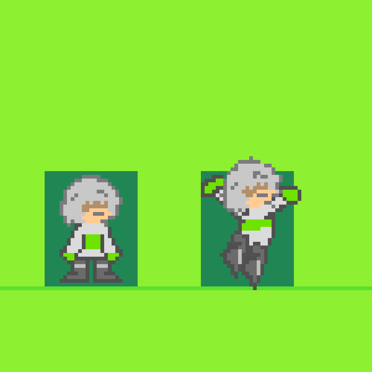 Pixilart - More Grey Sprites by Cosmogos