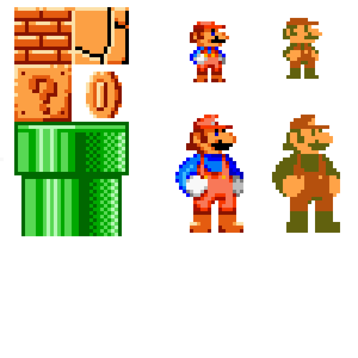 Pixilart - Better Mario sprites by Gavin2040