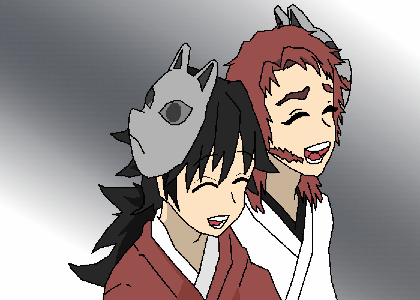 Pixilart - Giyuu and Sabito by biono