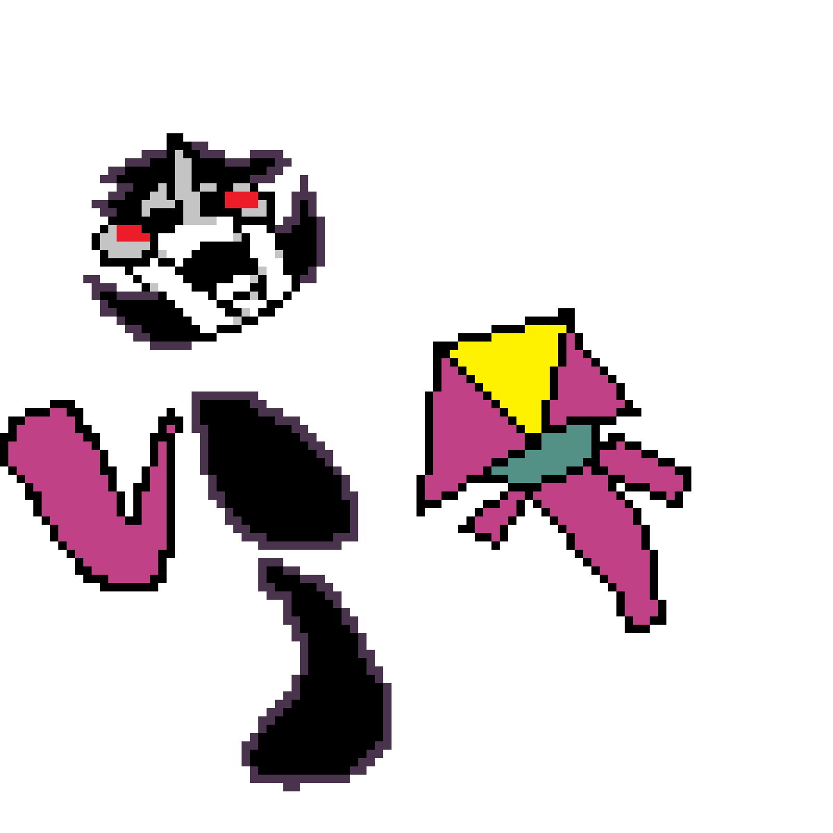 Pixilart - fake spamton neo grab attack by ManOfPipis1997