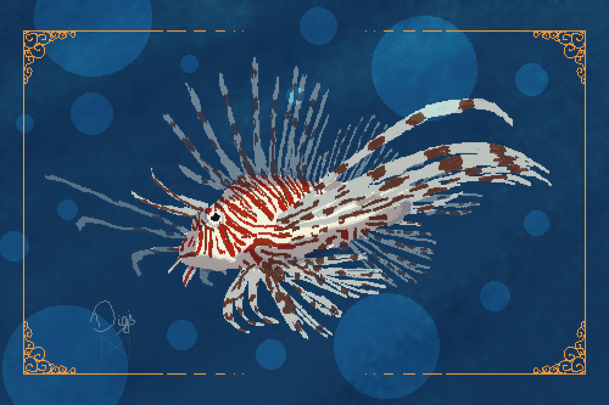Pixilart - Lionfish by Digitress