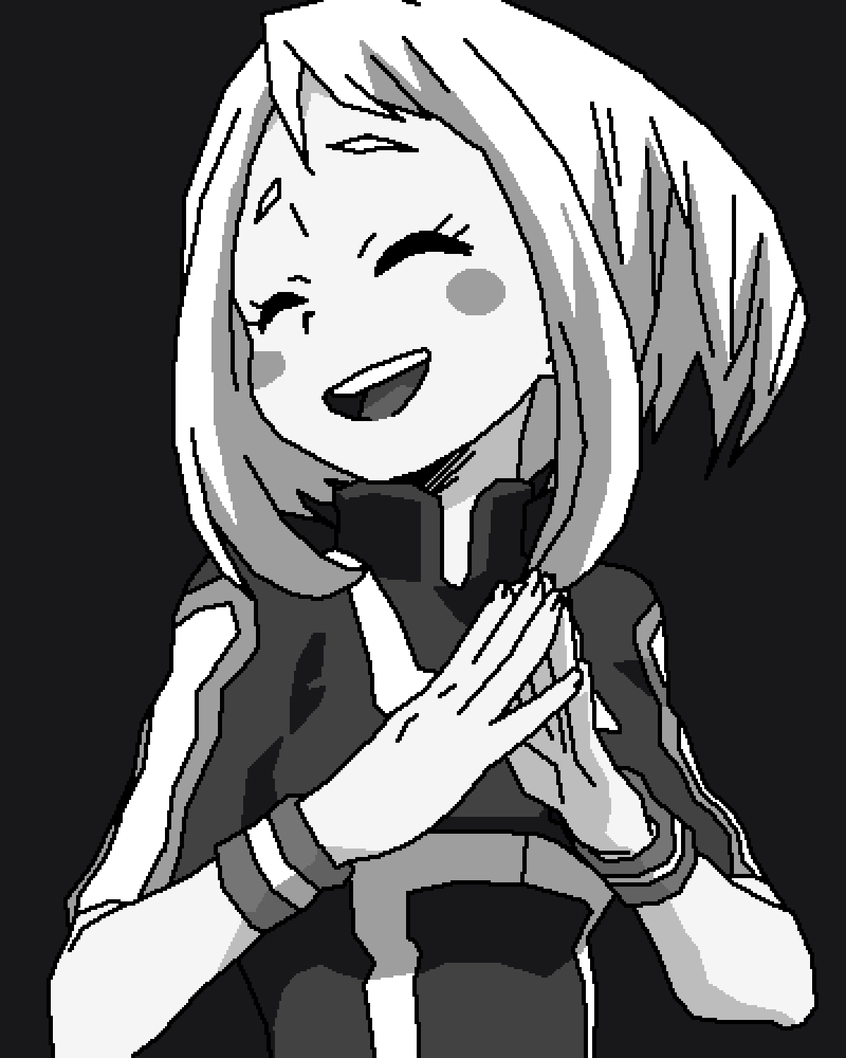 Pixilart - Ochako Uraraka Base by Yuki-Hoshiko