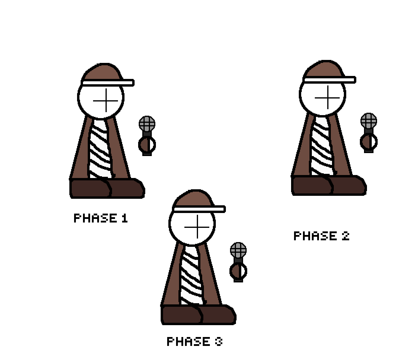 Pixilart - 3 phases fnf base by banana-proto27