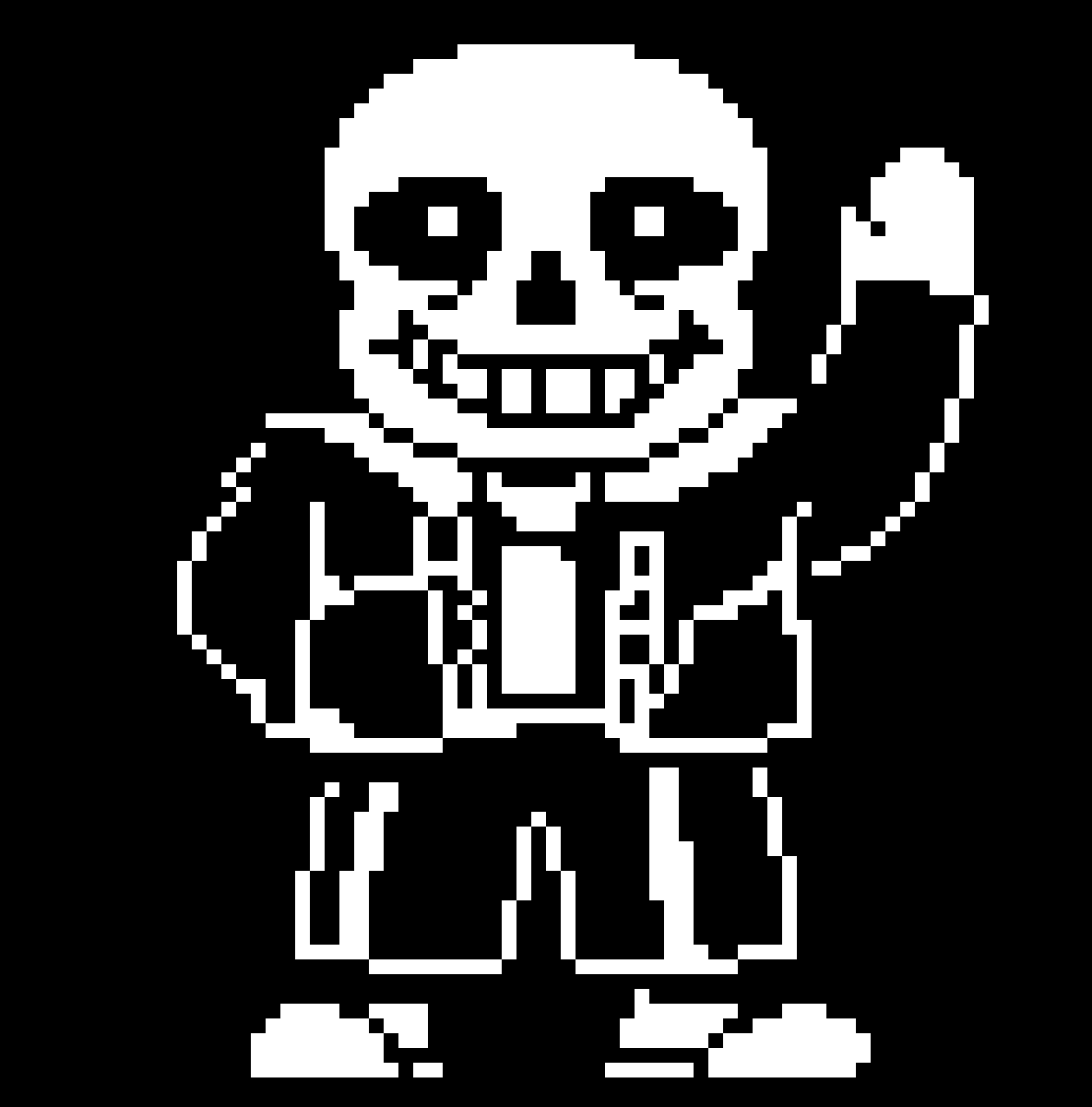 Pixilart Sans Battle Sprite By Rjw3009