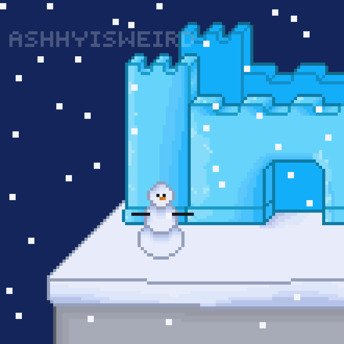 Pixilart - Ice Castle by AshhyIsWeird