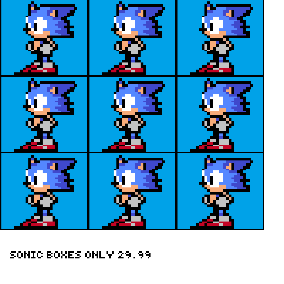 Pixilart - Sonic box by Birdie-bird