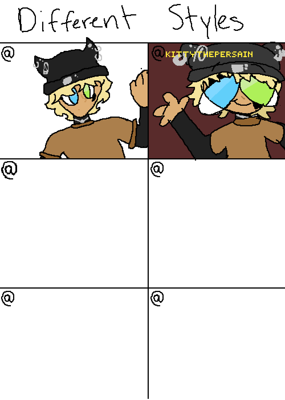 Pixilart - Styles base by KittyThePersian
