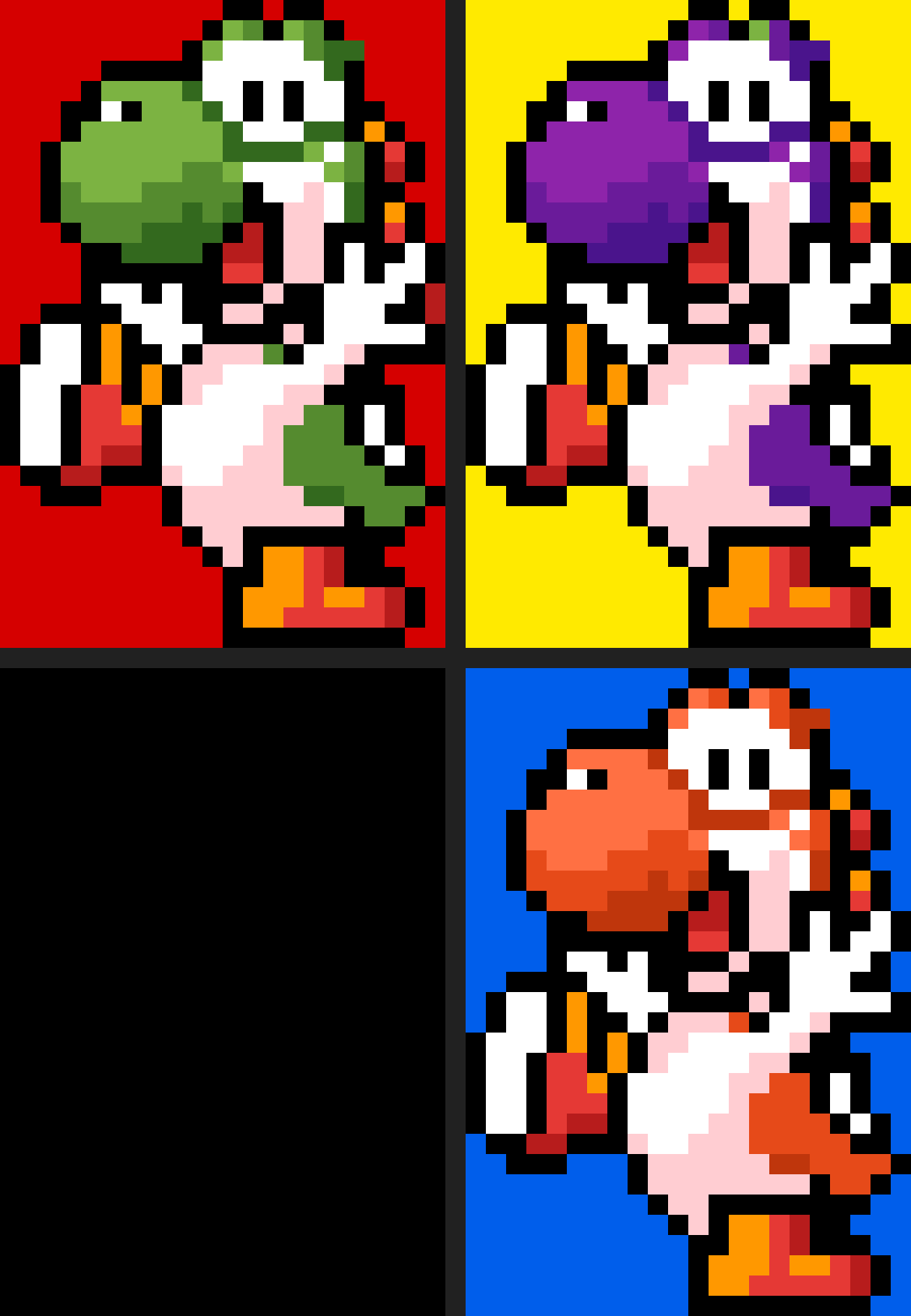 Pixilart - Yoshis by JustAure