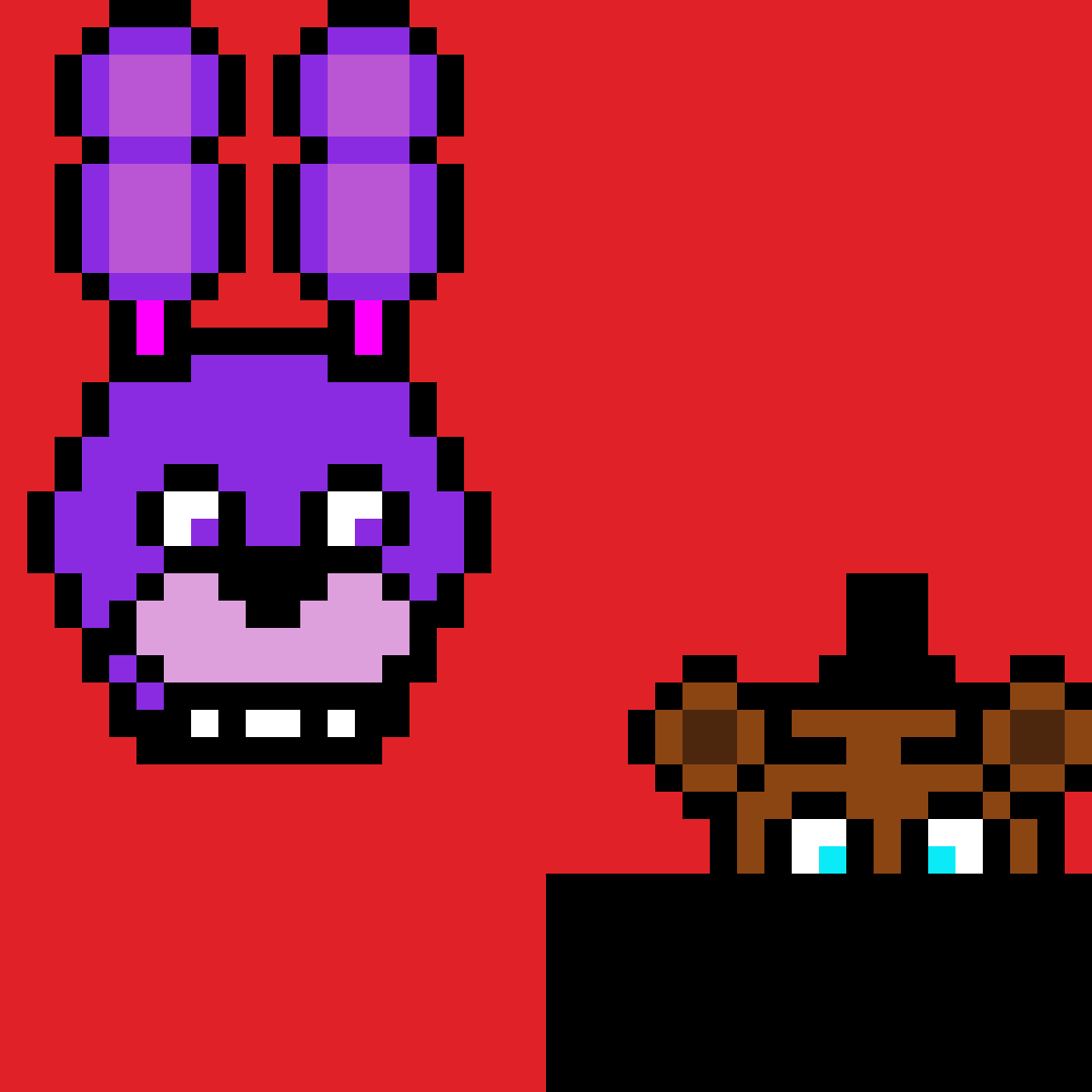 Pixilart - Bonnie and Freddy by CoderZ