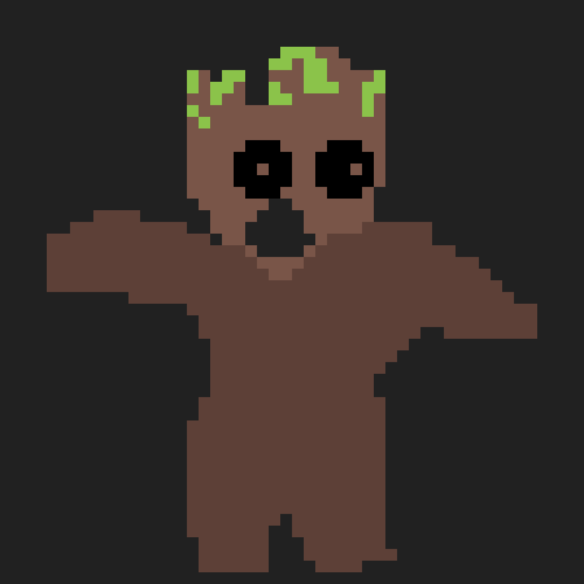 Pixilart - Groot running from the fire by Firepixels