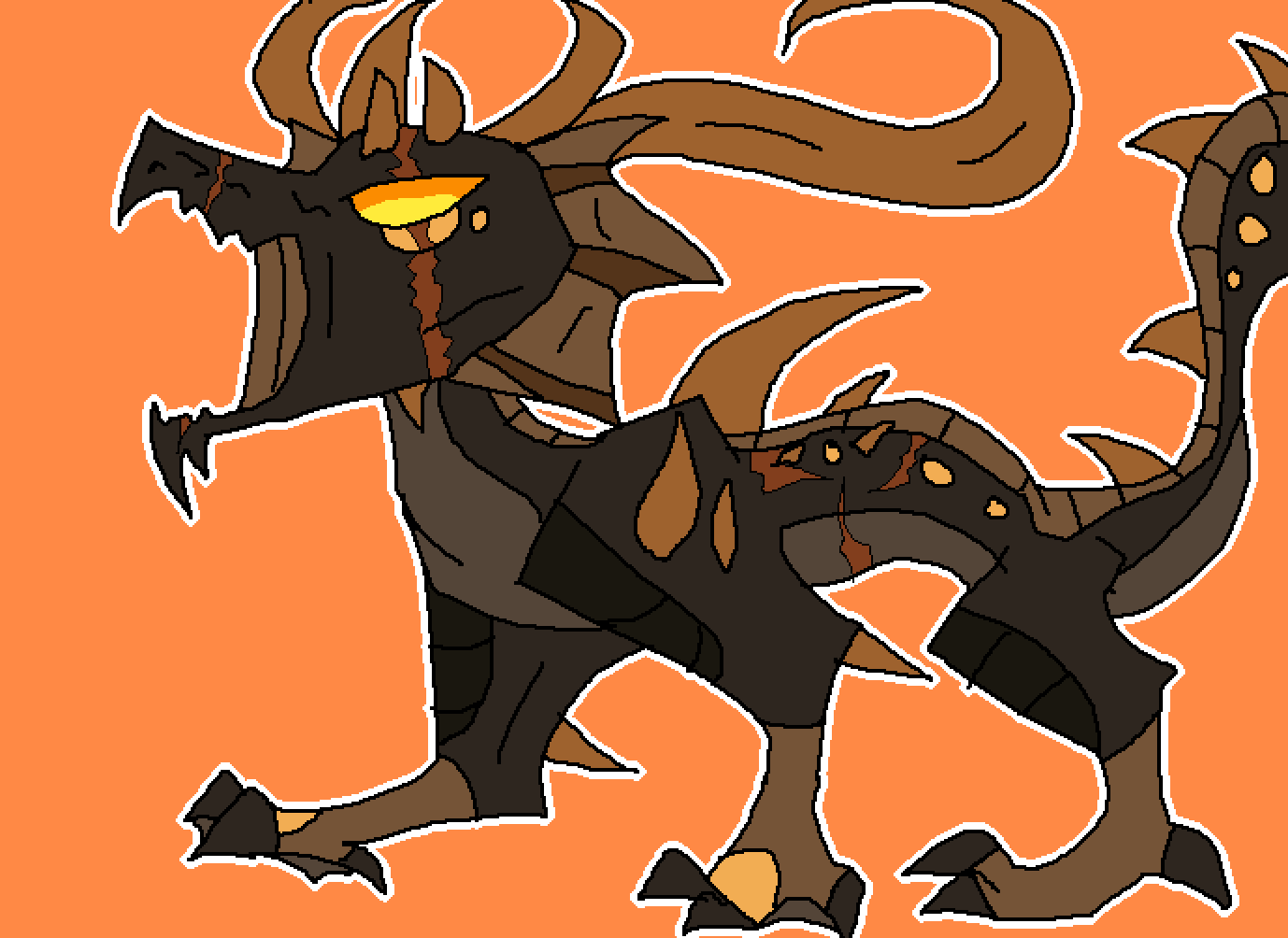 Pixilart - Gin'ari beast/dragon form by ShirMogo9640
