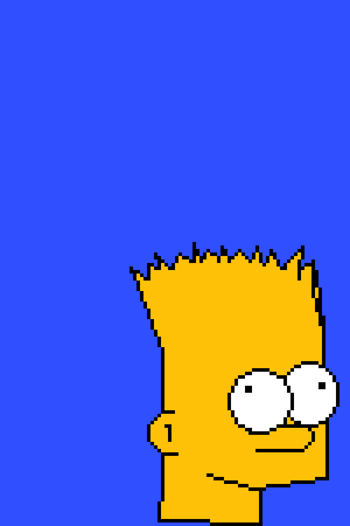 Pixilart - Bart simpson's Head by Noot098765